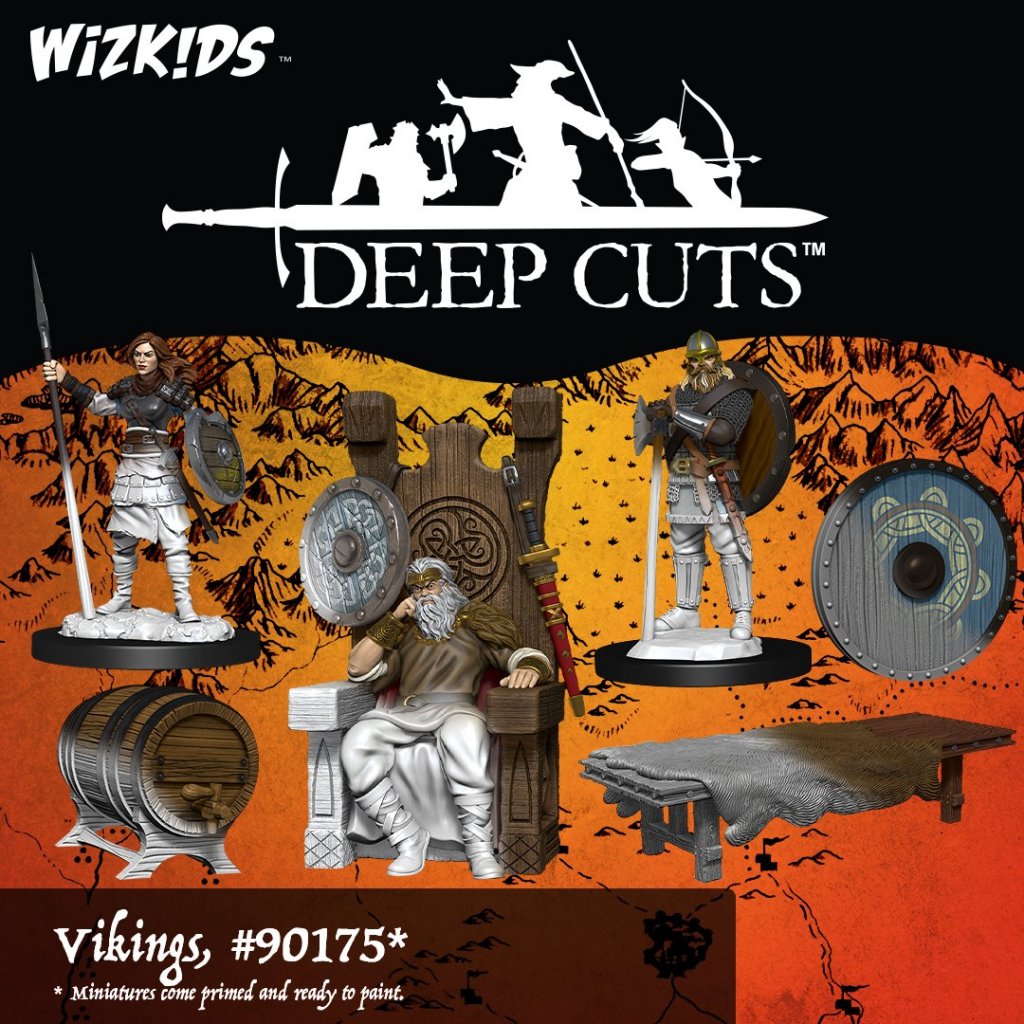 WIZKIDS DEEP CUTS - VIKINGS MINIATURES SET - STARBURST Magazine