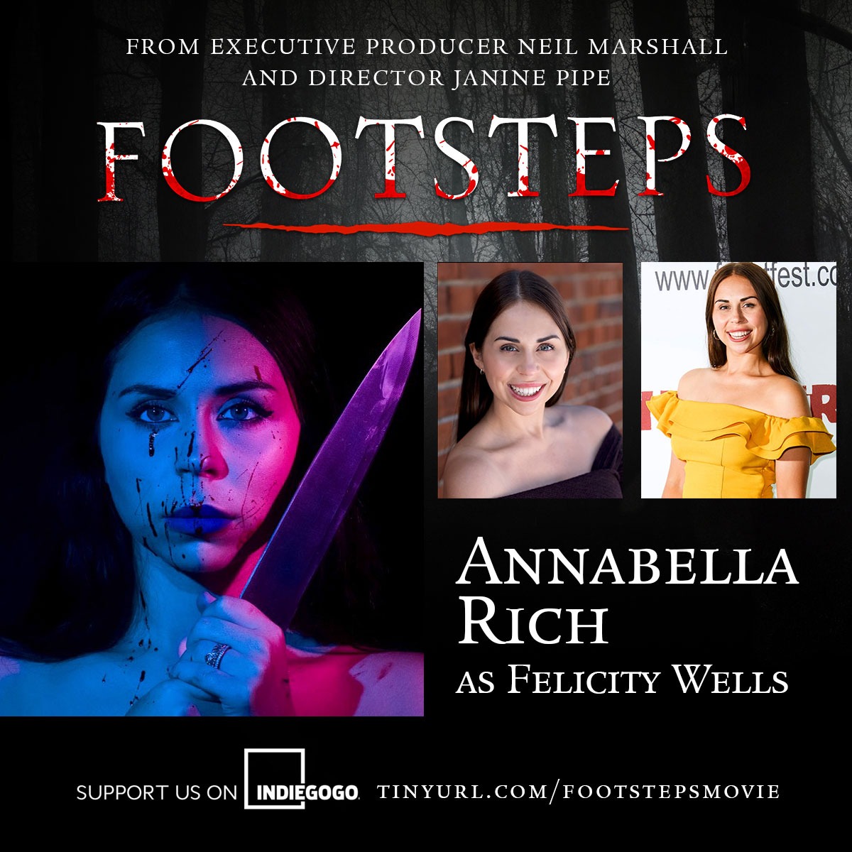 Exclusive: Casting Announcement for Horror Short FOOTSTEPS, Executive Produced by British Legend ...